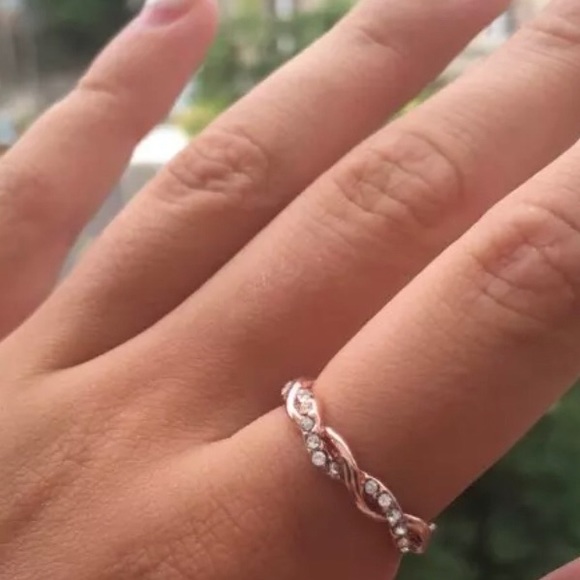 Jewelry | Rose Gold Twisted Wedding Engagement Ring | Poshmark